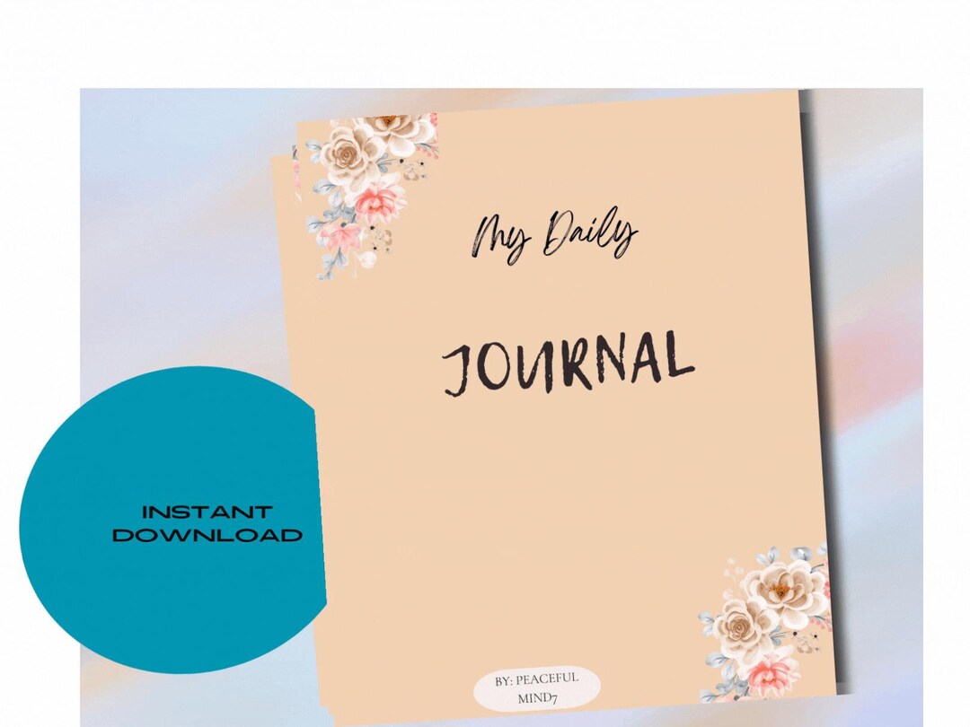 Self-care Printable Pdf Journal - Etsy