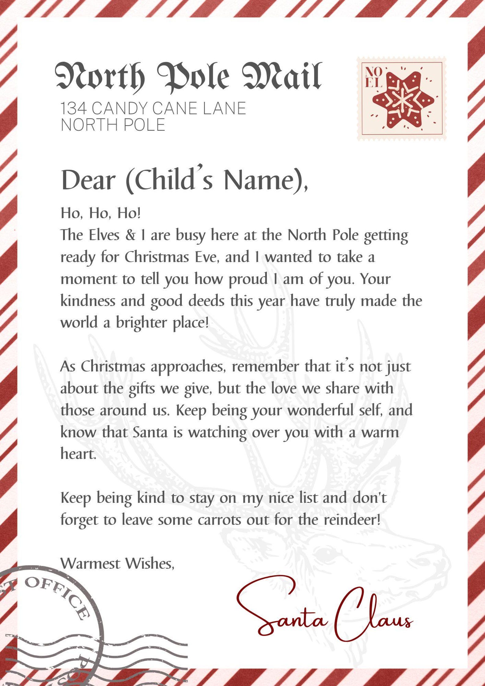 Personalized Letter From Santa Claus- Make Christmas Magic Last! - Etsy