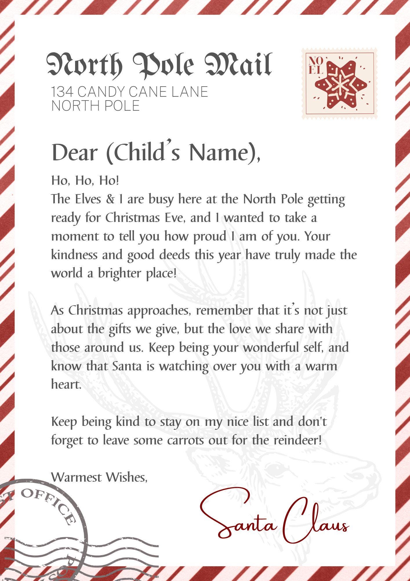 Personalized Letter From Santa Claus- Make Christmas Magic Last! - Etsy