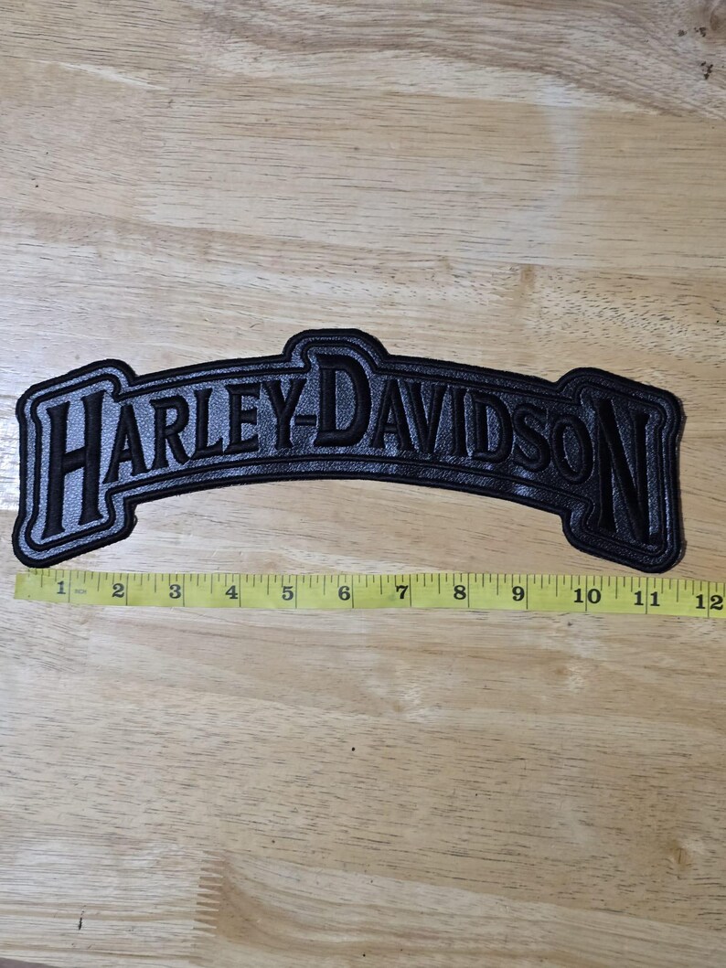 Harley Davidson Rockers Grey and Orange Biker Patch Vest/jacket New Set ...