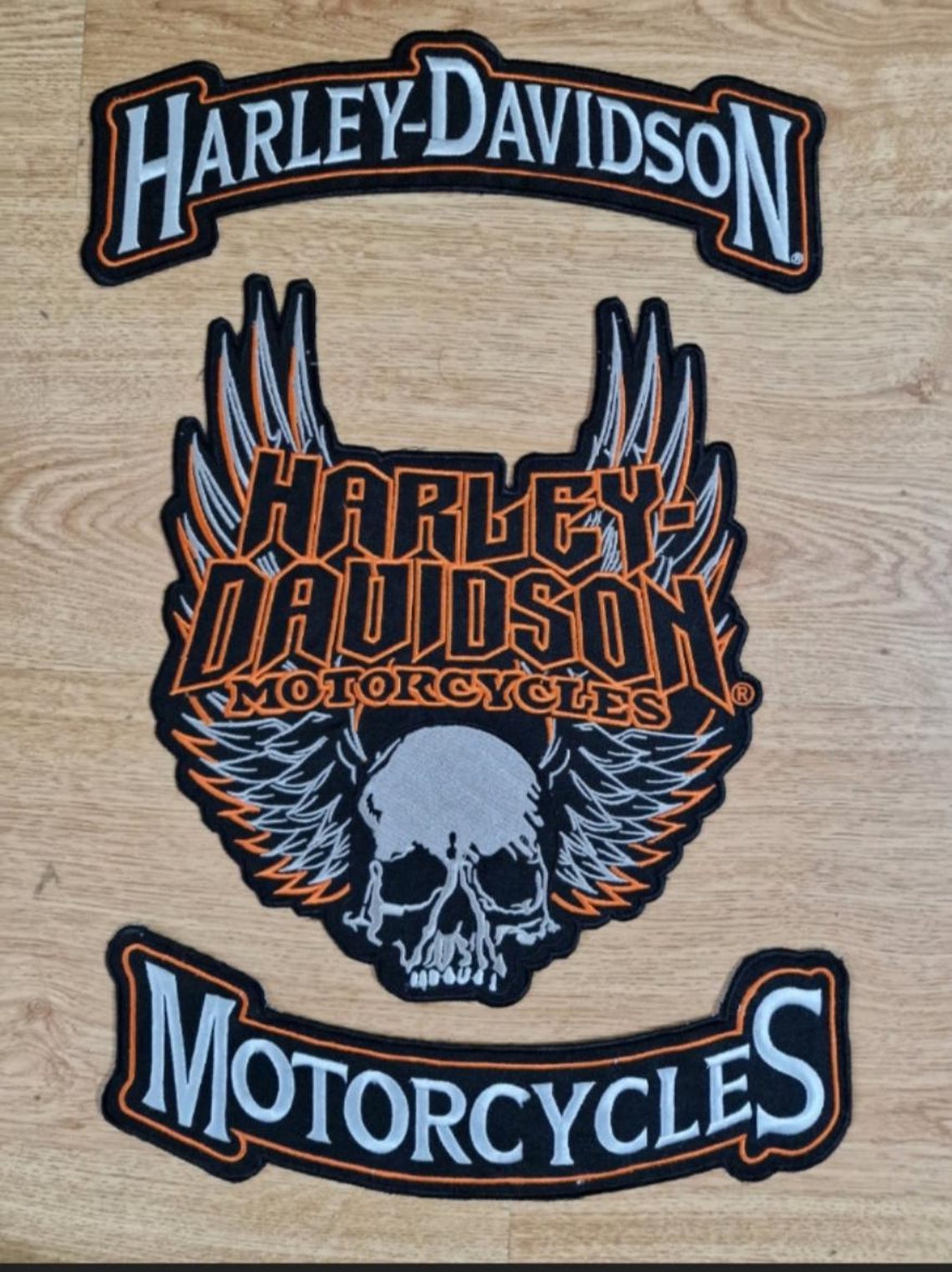 Harley Davidson Motorcycle Biker Patches Set of 3 Pcs Iron On - Etsy