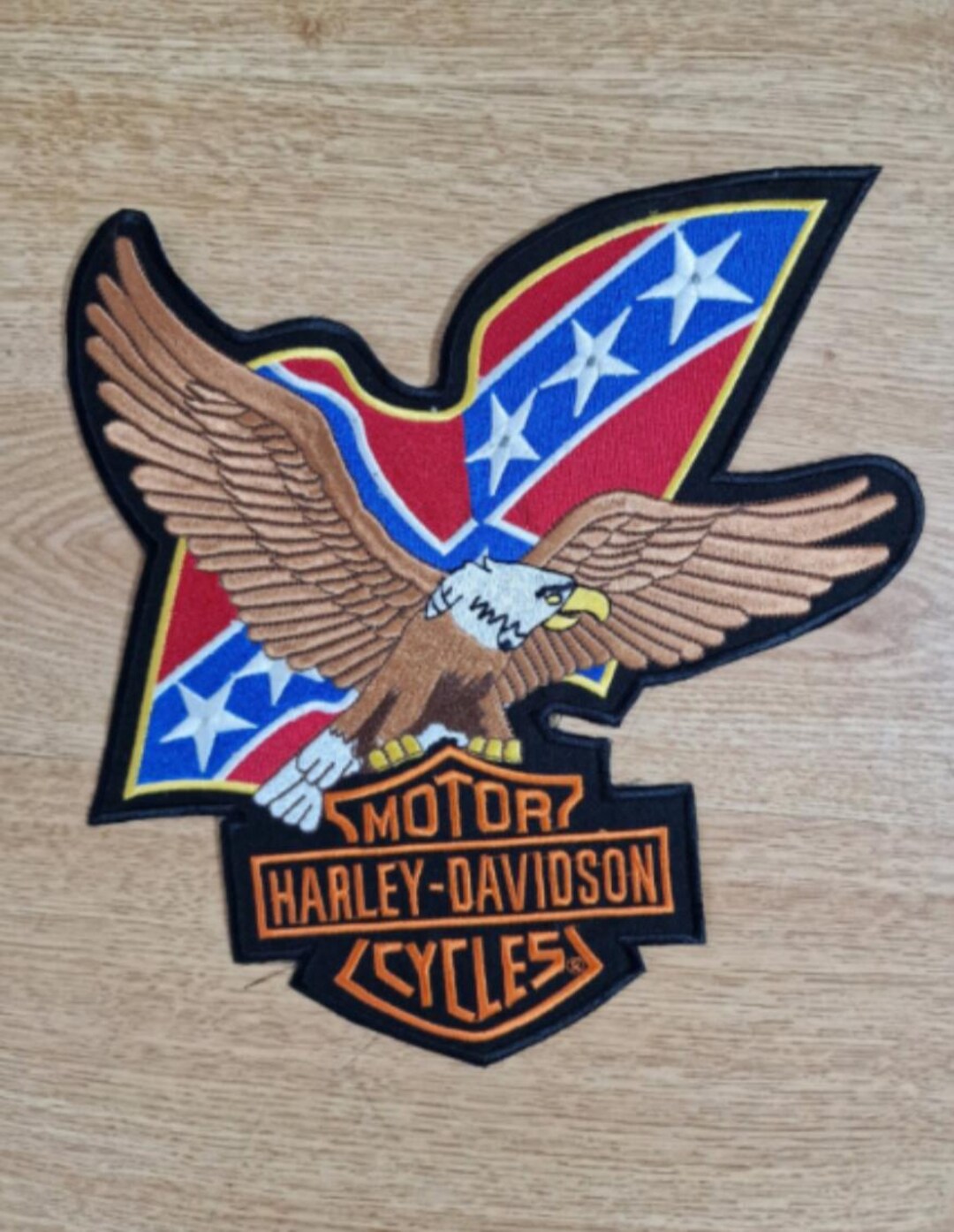 Harley Davidson Motorcycle Eagle Embroidery Patches for Motorbike ...