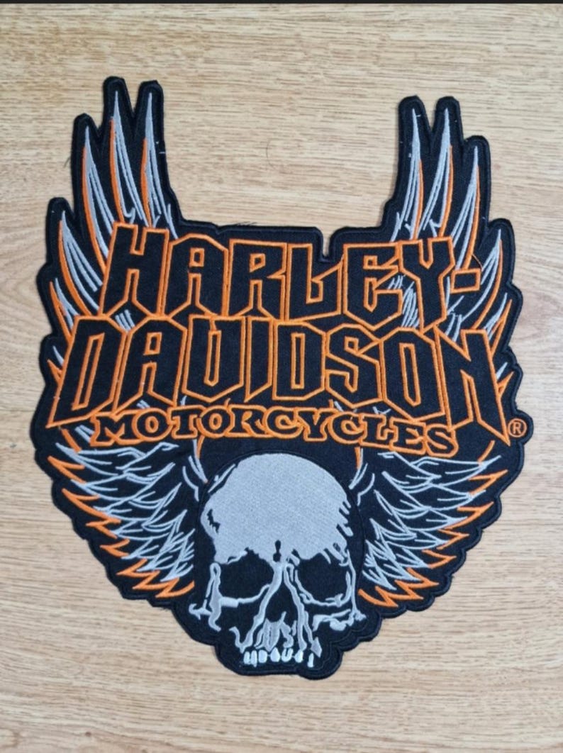 Harley Davidson Motorcycle Biker Patches Set of 3 Pcs Iron On - Etsy