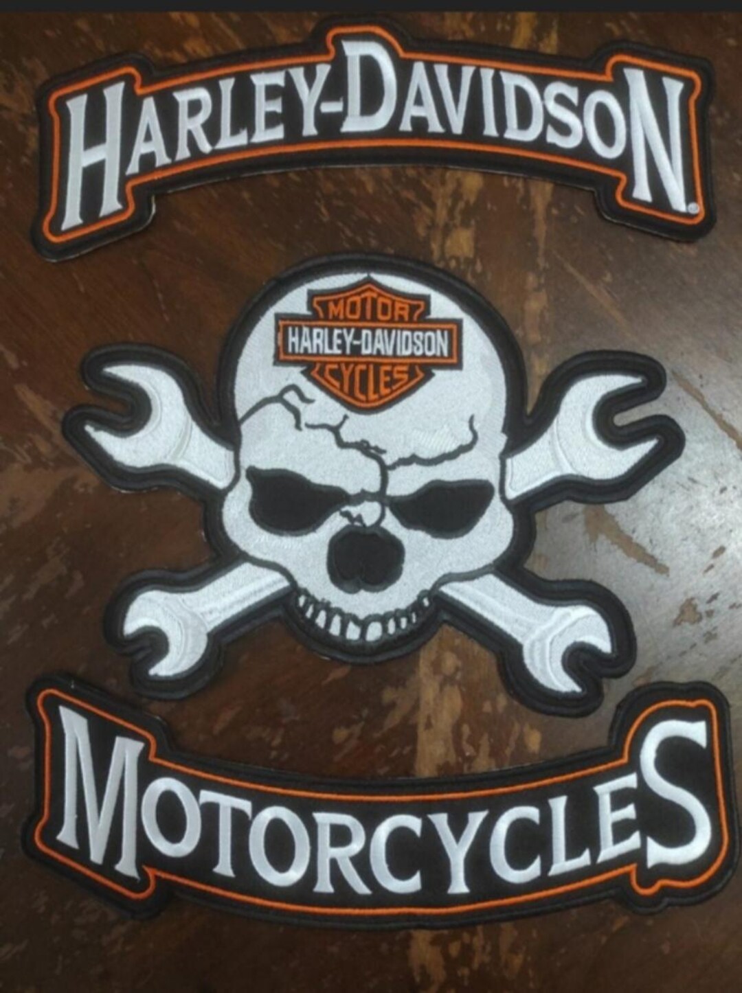 Harley Davidson G-skull Rockers Willie Rockers Embroidery Patches Set ...