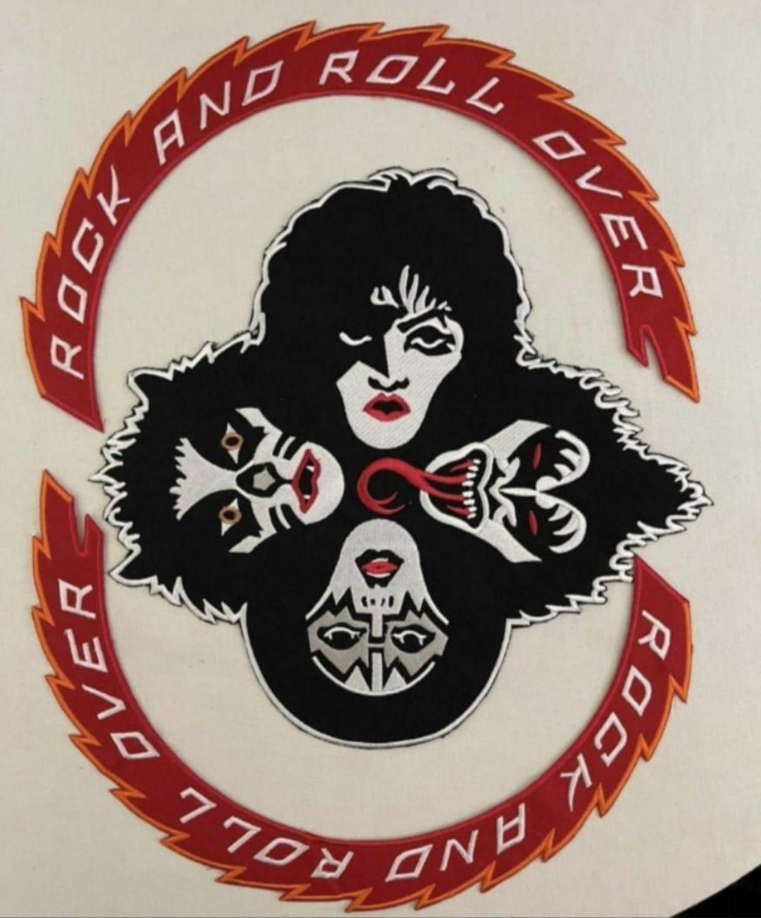 Set Kiss Banner Embroidered Big Patches Rock N Roll Over for Back - Etsy
