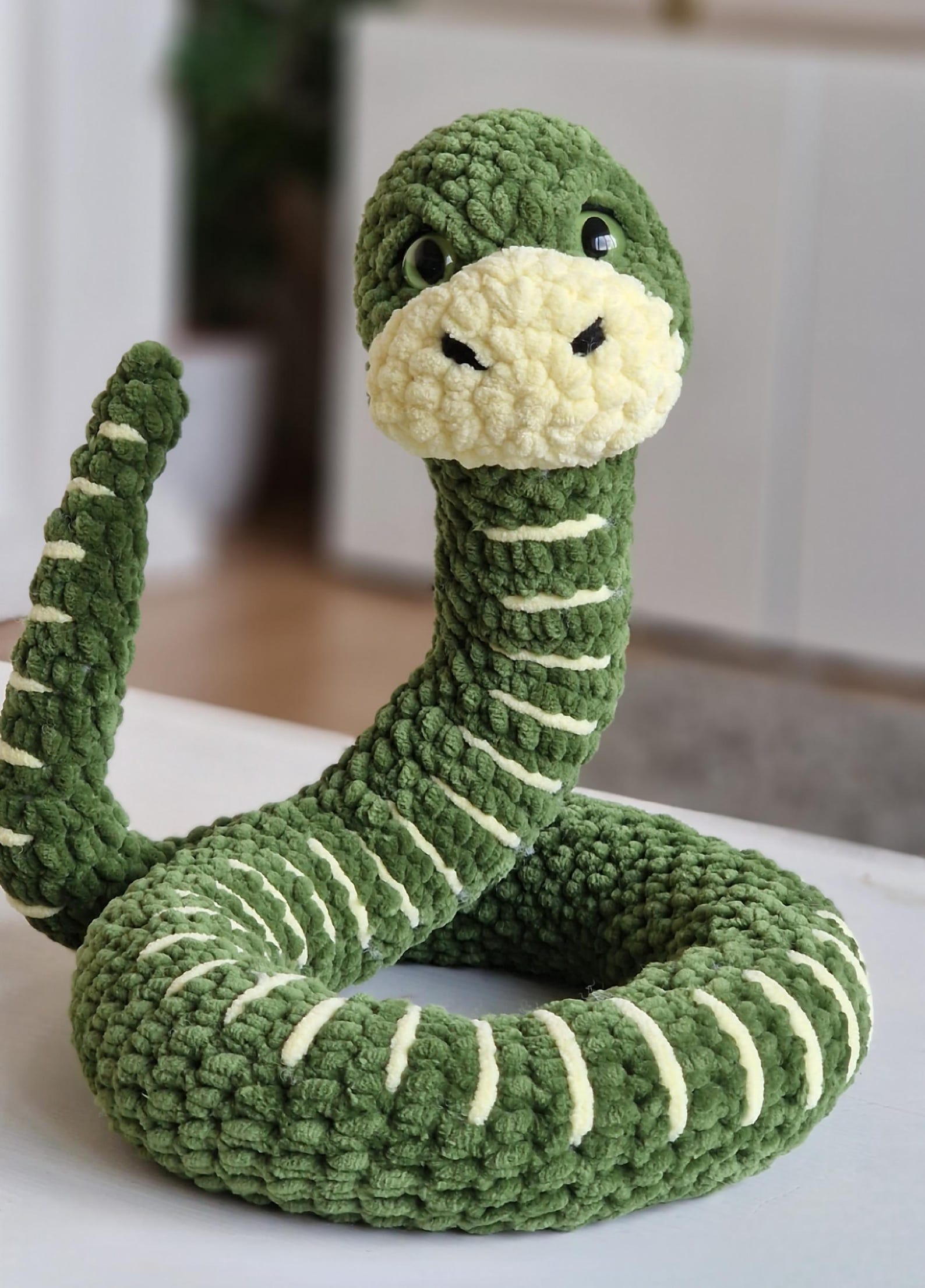 Snake Crochet Pattern, Amigurumi Toy DIY, Animal Crochet Pattern ...