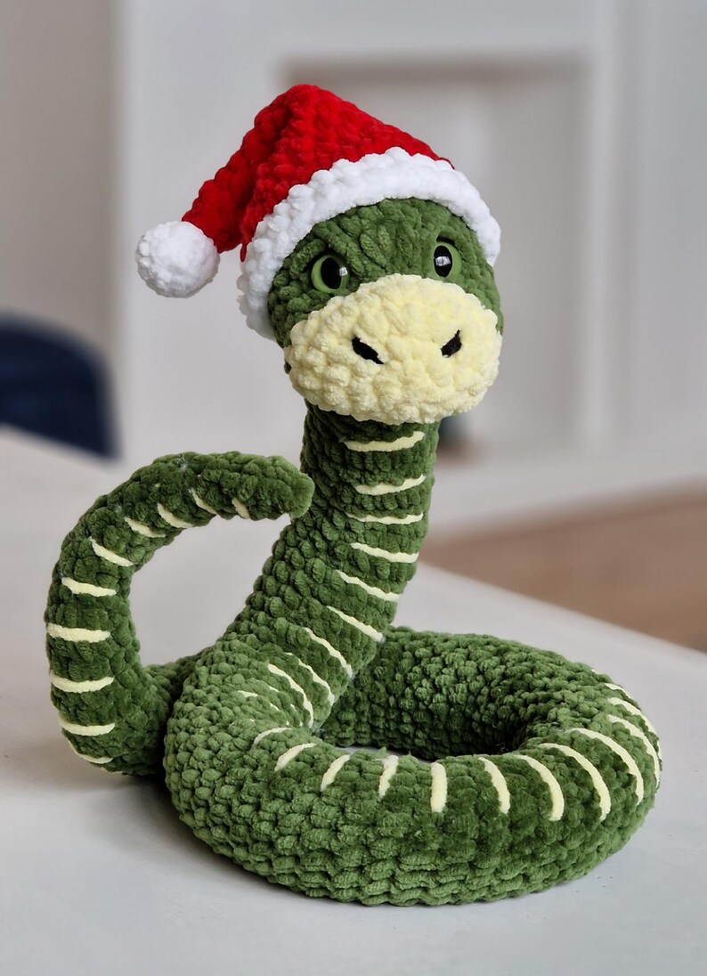 Snake Crochet Pattern, Amigurumi Toy DIY, Animal Crochet Pattern ...