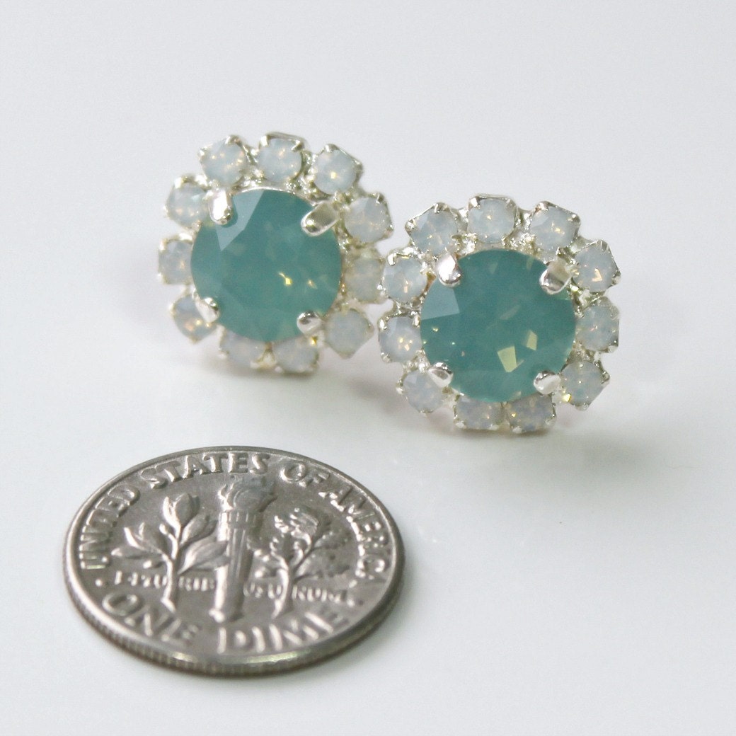 Pacific Opal Swarovski Crystals Framed With Opal Halo Crystals - Etsy