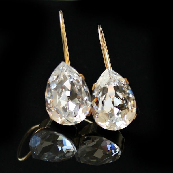 Crystal Drop Earrings - Etsy