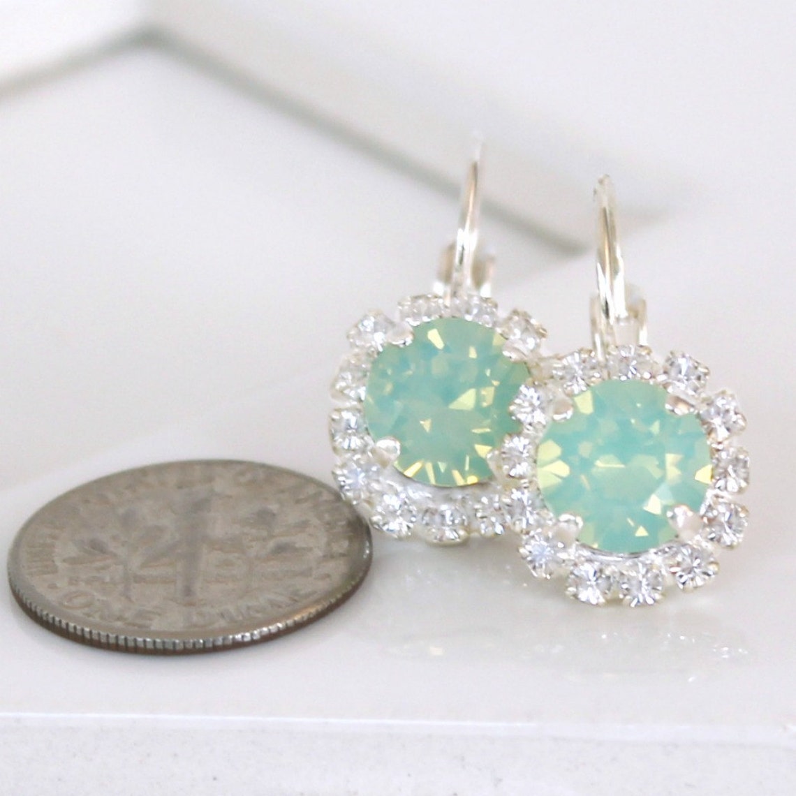 Lemon Yellow Swarovski Crystals Framed With Clear Halo - Etsy