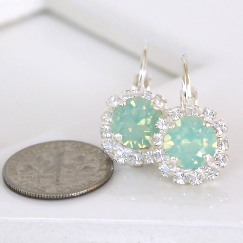 Lemon Yellow Swarovski Crystals Framed With Clear Halo - Etsy