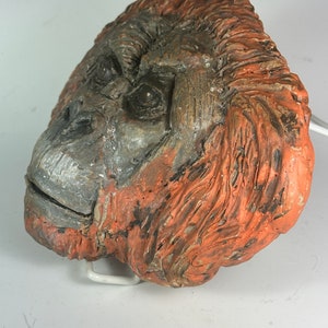 857 Orangutan Sculpture Clay Wall Hanging 7”x9”x3” - Etsy