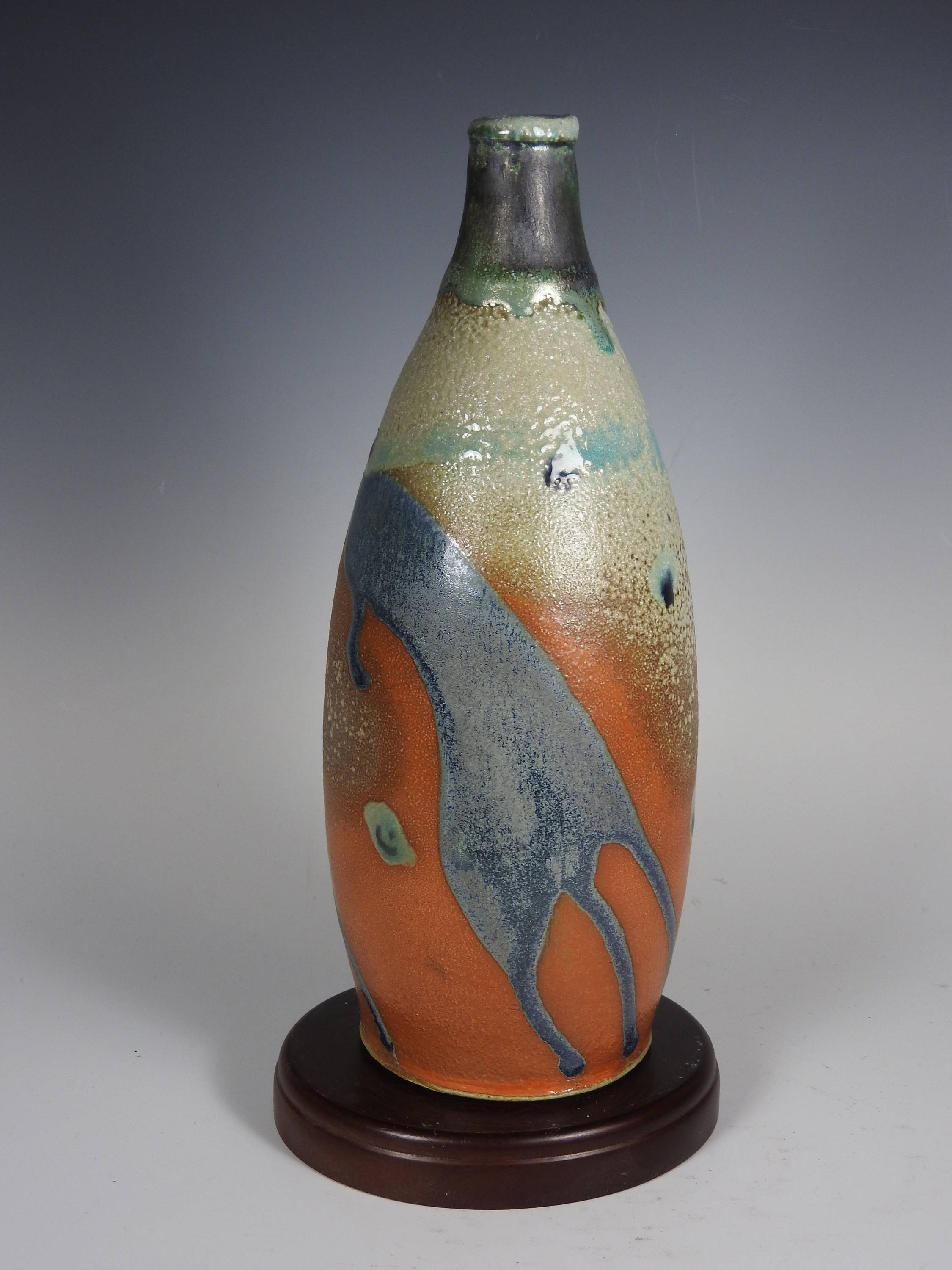 284 Bottle Vase Wheel-thrown Soda-fired - Etsy