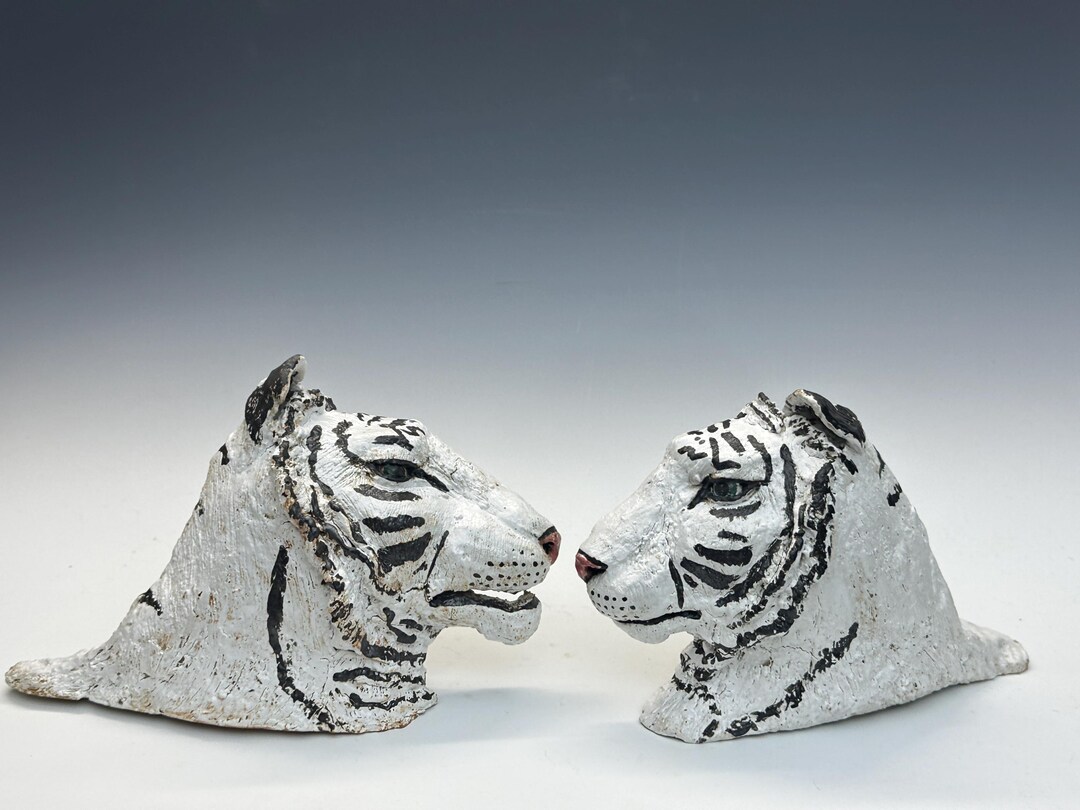 957 White Tiger Dyad Tabletop 2 Pieces - Etsy