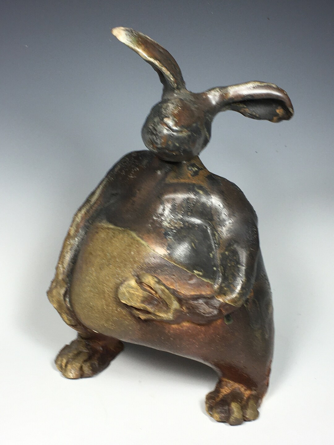 359 Wood Fired Ceramic Clay Buddha Rabbit Hare 11 H X 7 W X 6 D. - Etsy