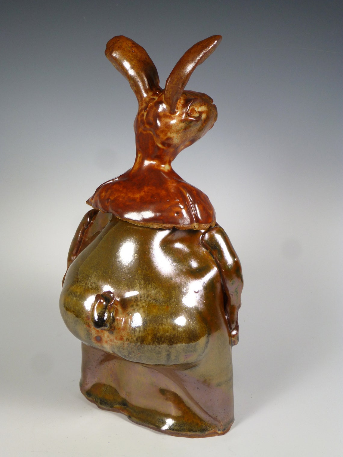 49 Rabbit Bunny Buddha Bunny Shino Animal 2-piece Sculpture - Etsy