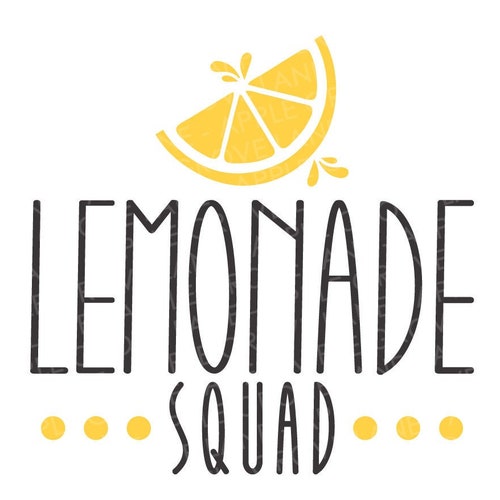 Lemonade Squad Svg Lemons Svg Lemonade Stand Svg Summer - Etsy