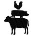 Stacked Animals Svg - Farm Animals Svg - Rooster Pig Cow Svg - Stacking ...