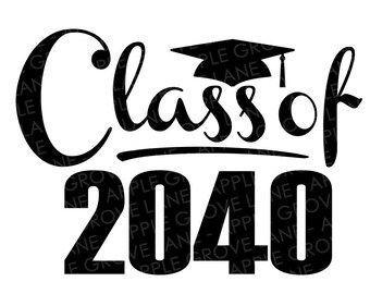 Graduation 2040 Svg - Etsy UK