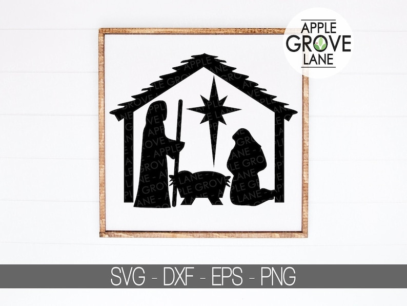 Nativity Svg Manger Svg Manger Scene Svg Nativity Laser - Etsy
