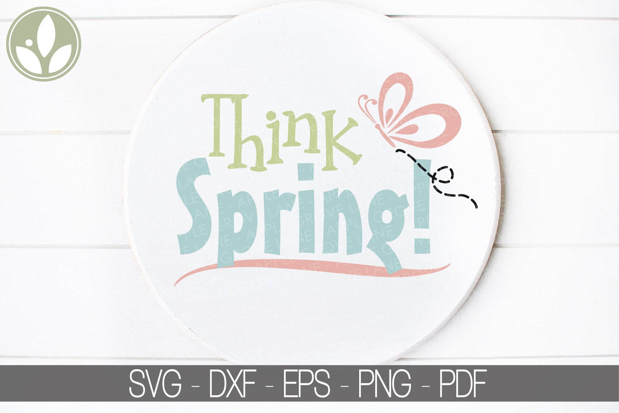 Think Spring Svg Easter Svg Spring Svg Spring Shirt Svg | Etsy