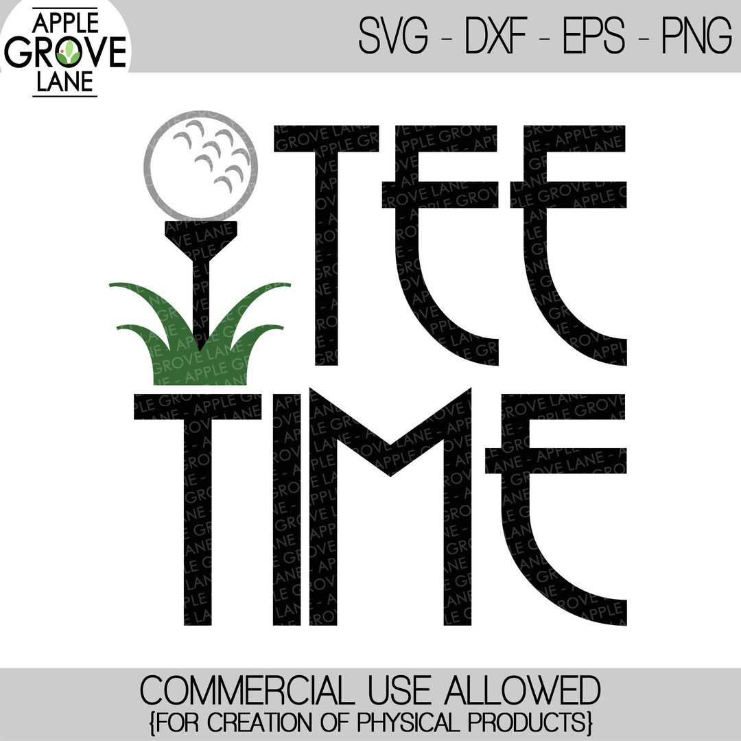 Tee Time Svg Golf Svg Golf Ball Svg Golf Tee Svg Golfer Svg Golf Clip ...