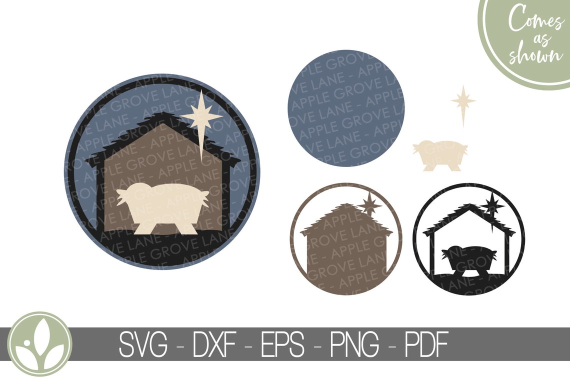 3D Layered Nativity Svg Manger SVG Baby Jesus Svg 3D - Etsy