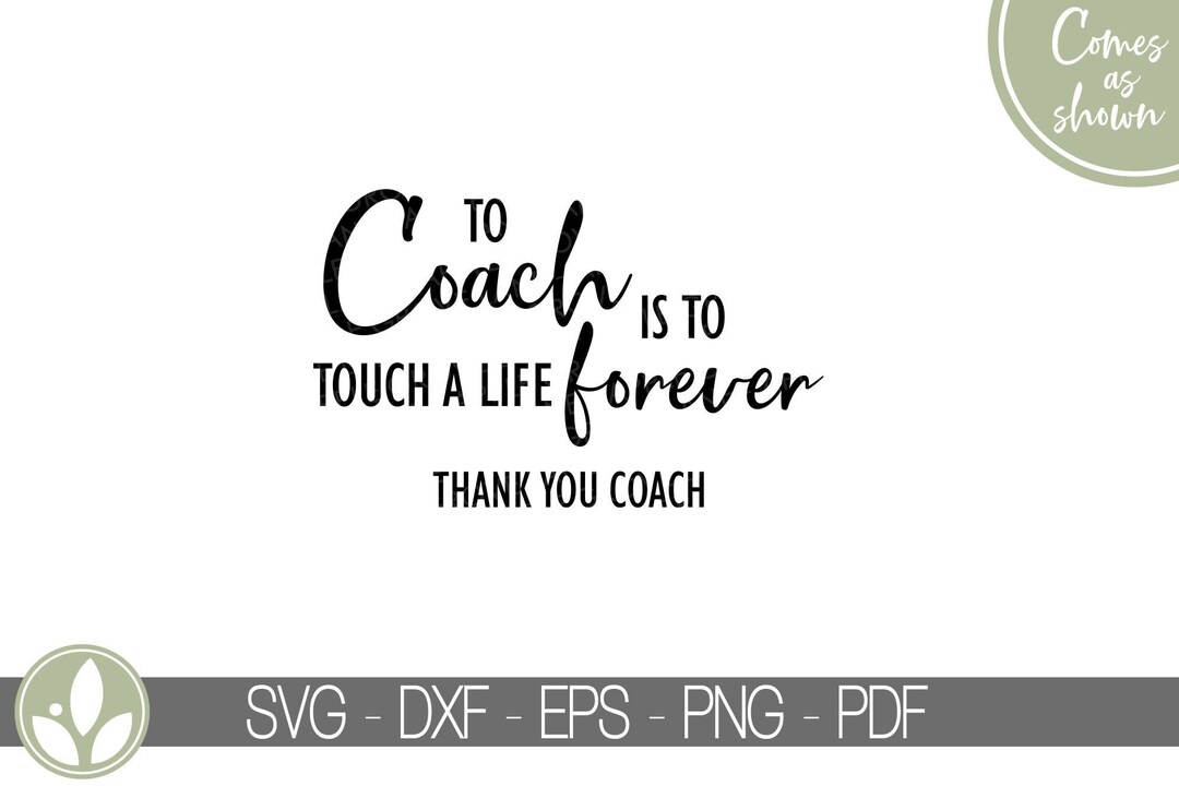 Coach Svg - Sports Coach Svg - Thank You Coach Svg - Basketball Coach ...