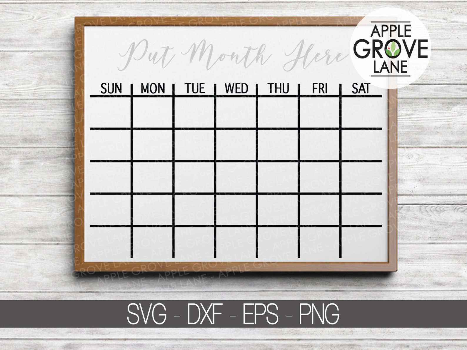 Calendar Outline Svg Blank Calendar Svg Monthly Calendar - Etsy Canada