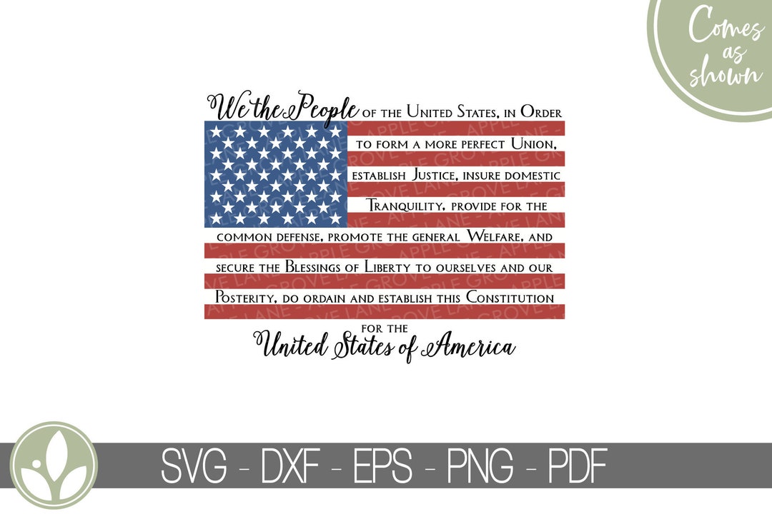 We the People Svg - Constitution Svg - Flag Svg - Military Svg ...