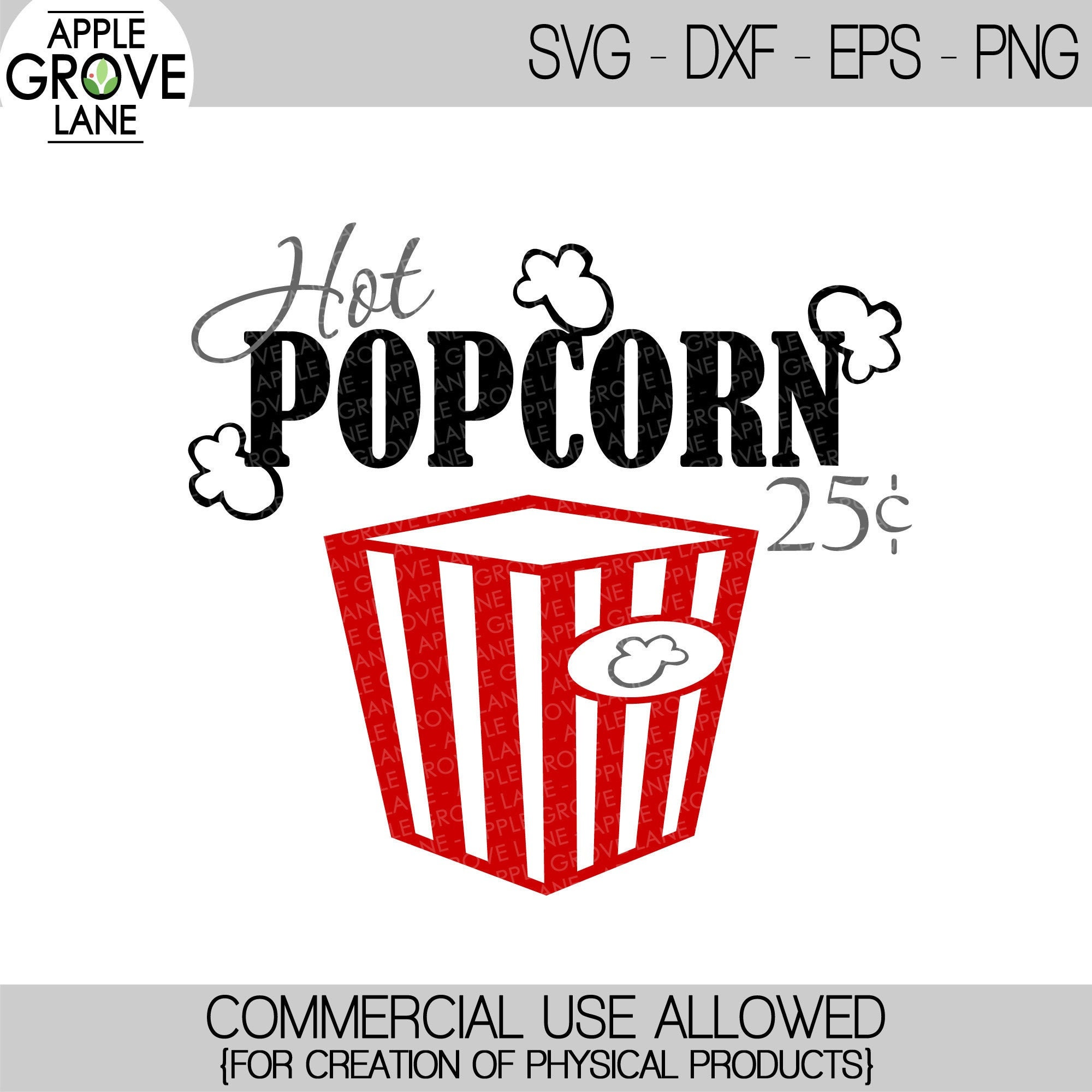Hot Popcorn Svg - Popcorn 25 Cents Svg - Movie Svg - Home Theater Svg ...