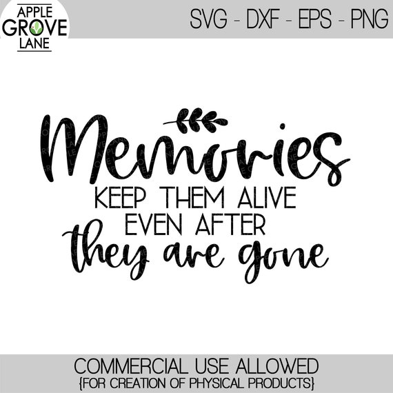 En Memoria De SVG Recuerdos Svg Muerte Svg Memorial Svg - Etsy México