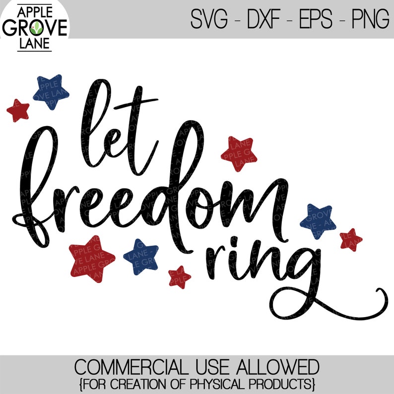 Let Freedom Ring Svg Patriotic Svg Freedom Svg 4th of | Etsy