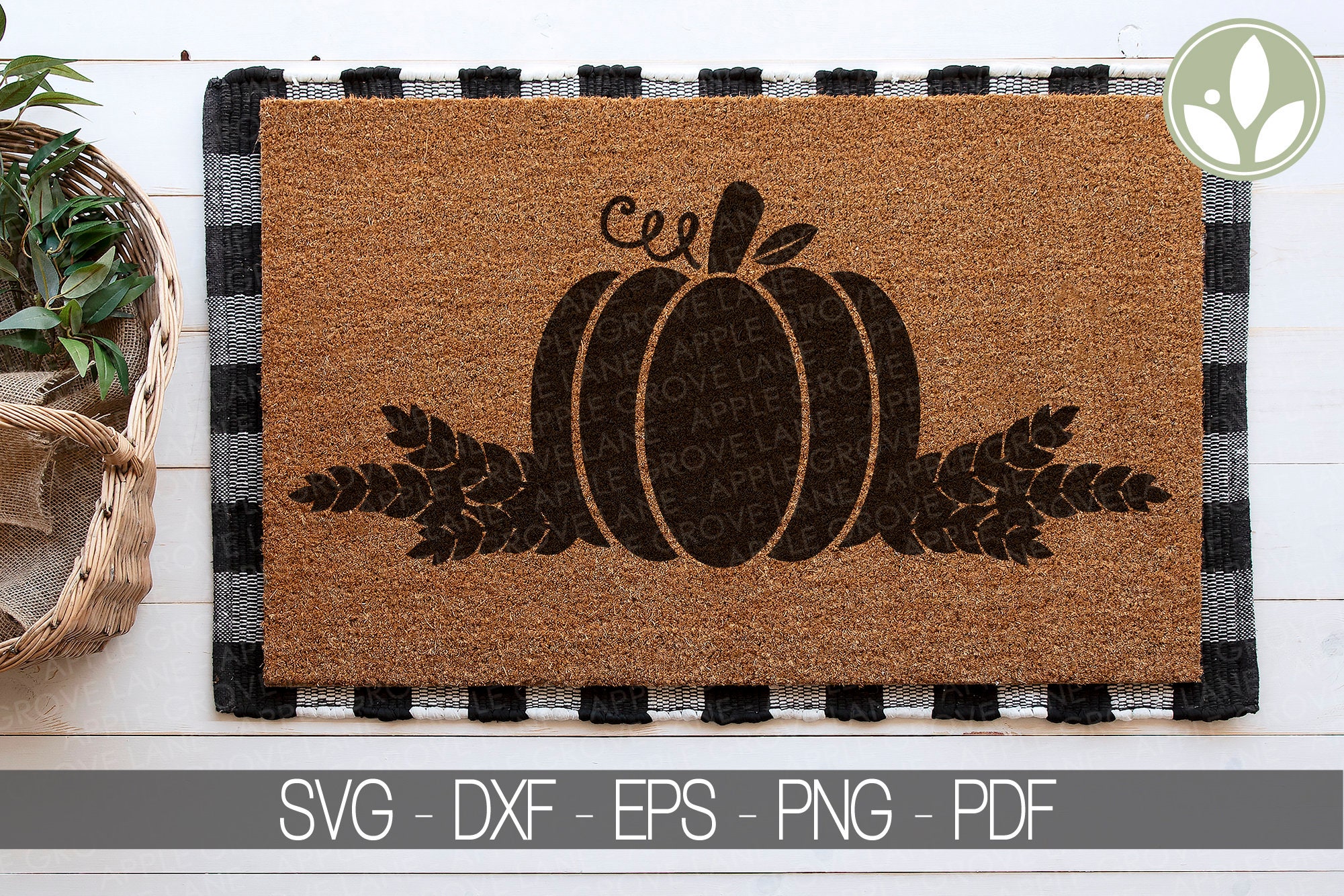 Fall Pumpkin Svg Pumpkin SVG Fall Svg Pumpkin and Wheat | Etsy