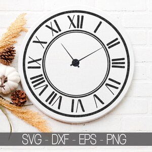 Clock Face Svg Clock Svg Clock Template Roman Numerals Clock Svg Roman ...