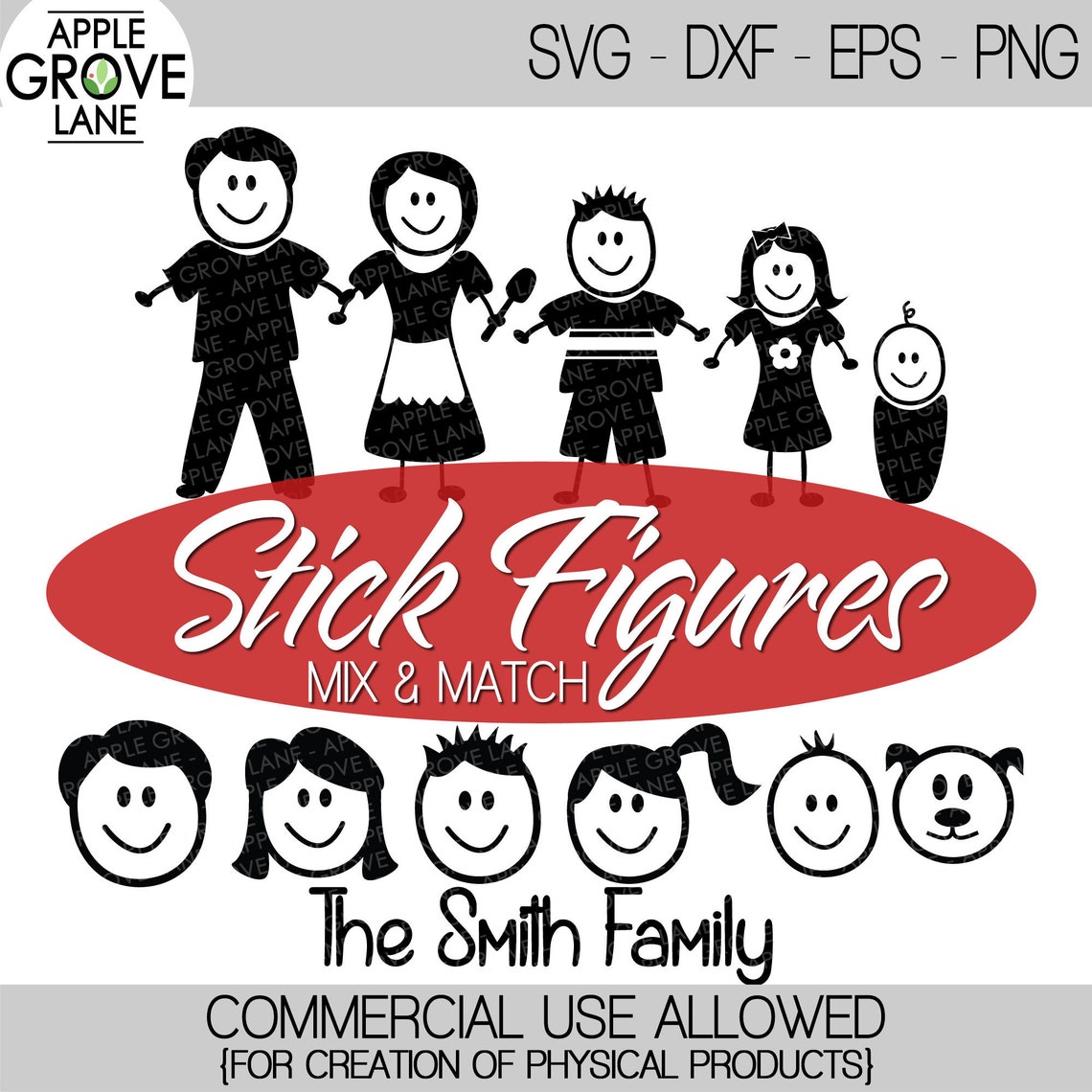 STICK FIGURE PEOPLE Svg Mix and Match Svg Cut Files Stick - Etsy Canada