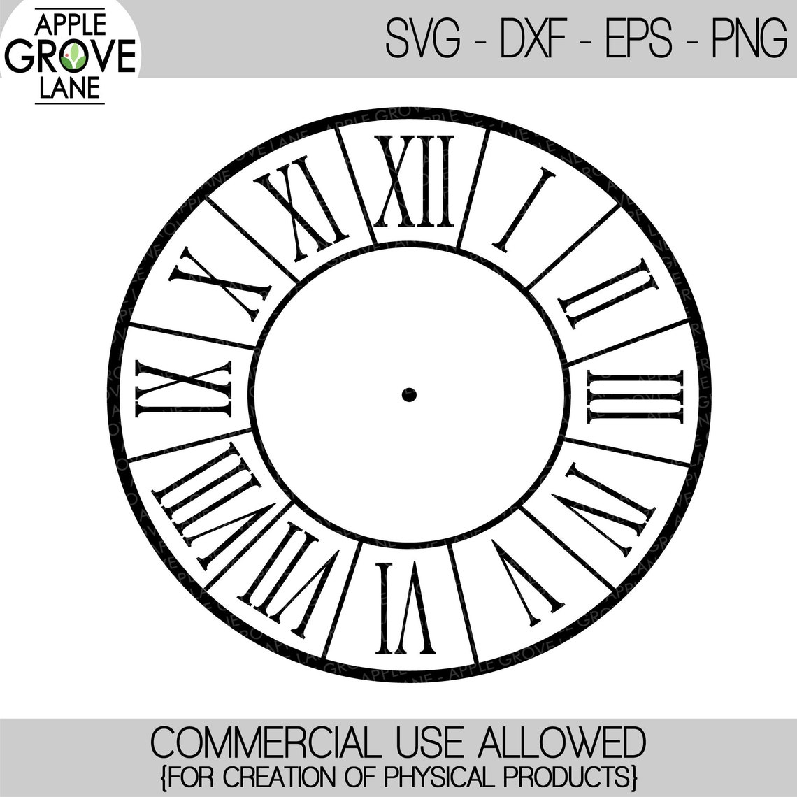 Clock Face Svg Clock Svg Svg Template Roman Numerals - Etsy