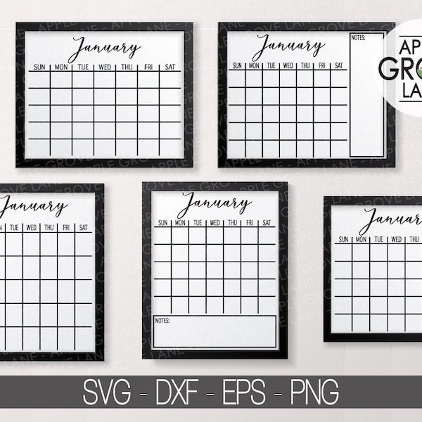 Calendar Svg - Etsy