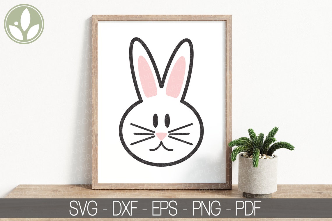 Bunny Head Svg Bundle Rabbit Outline Svg Easter Bunny Svg | Etsy