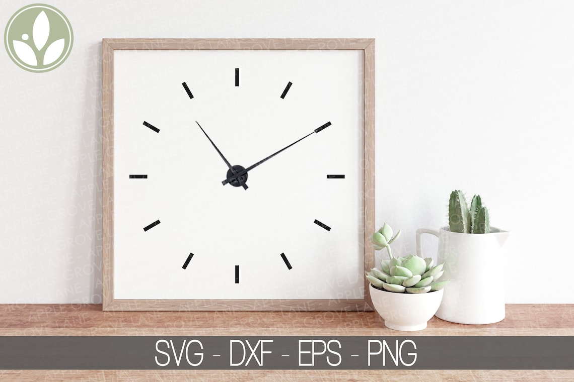 Clock Face Svg Clock Svg Svg Clock Template Clock Lines - Etsy