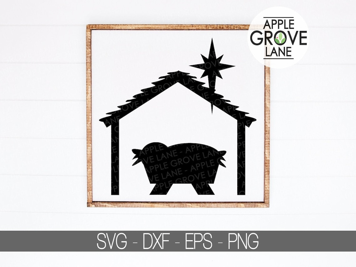 Manger SVG Nativity Svg Stable SVG Christmas Svg - Etsy Canada
