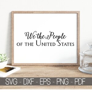 We the People Svg Constitution Svg Preamble Svg United States Svg ...