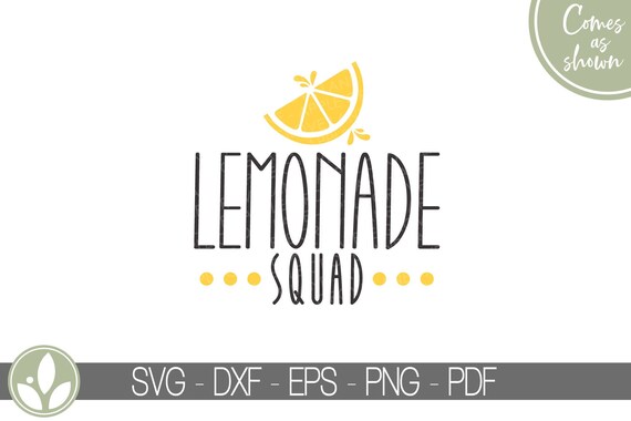 Lemonade Squad Svg Lemons Svg Lemonade Stand Svg Summer | Etsy