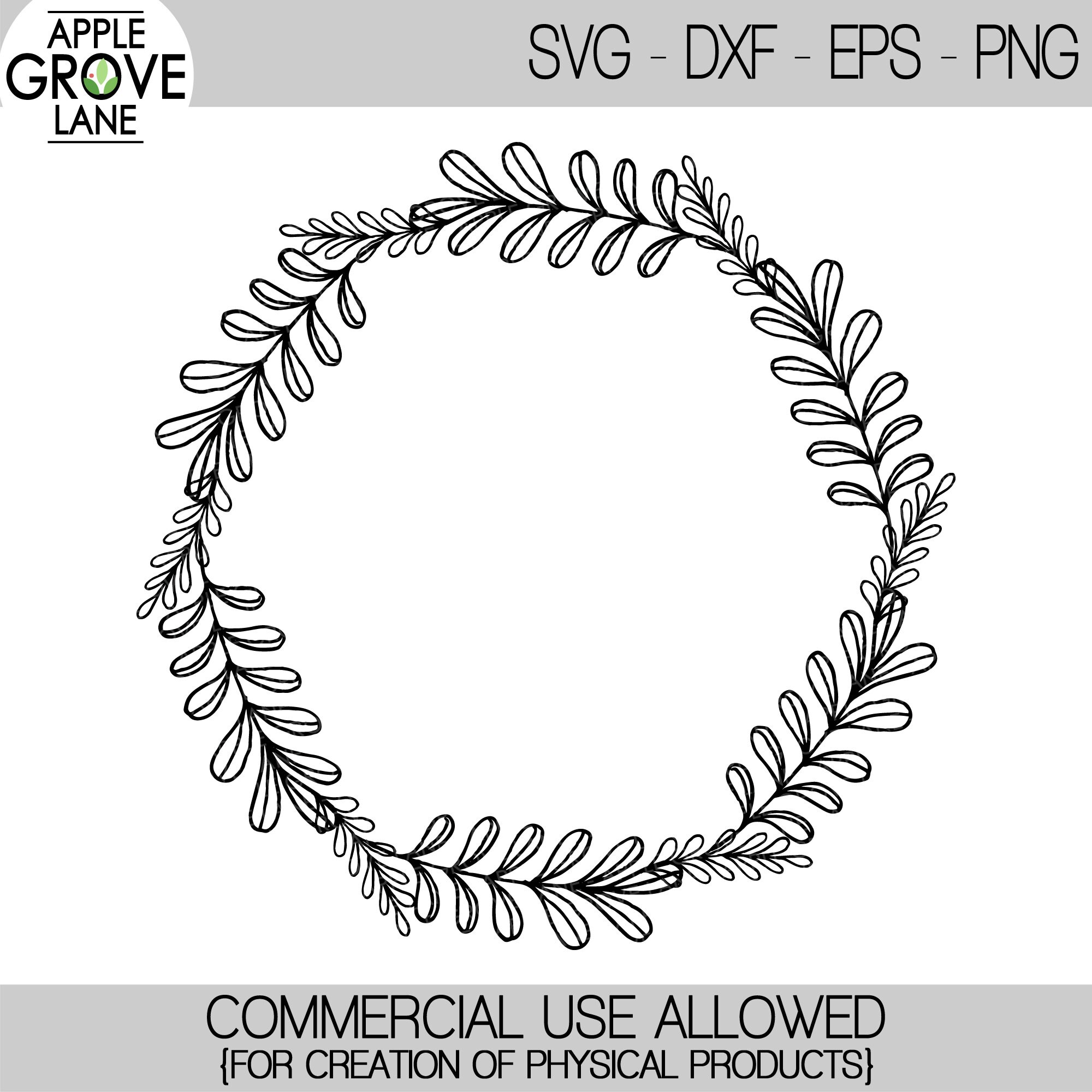 Hand Drawn Wreath SVG Bundle Laurel Wreath Svg Wreath Svg | Etsy