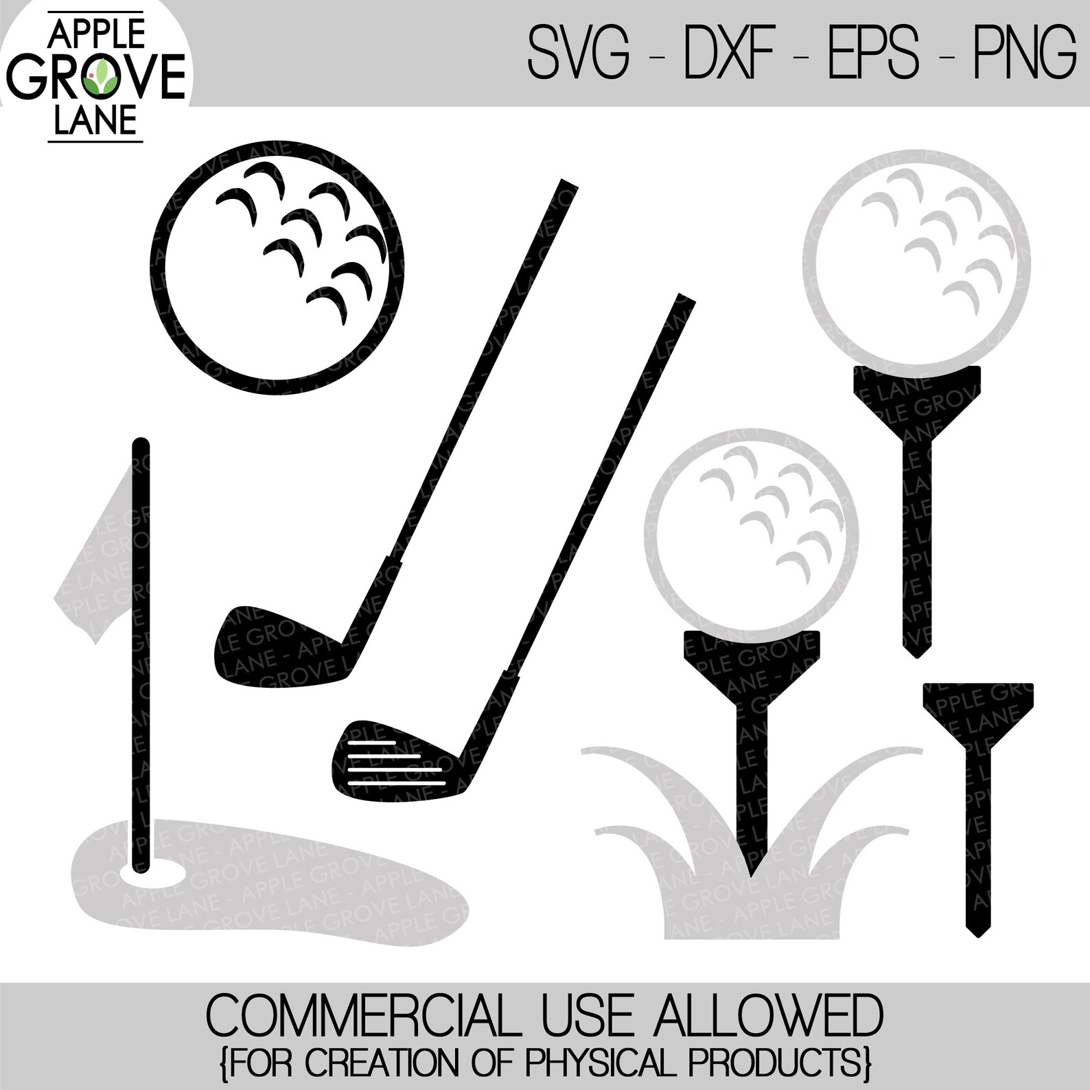 Golf SVG Bundle Golf Club Svg Golf Ball SVG Golf Tee Svg | Etsy