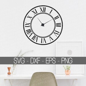 Clock Face Svg Clock Svg Clock Template Roman Numerals Clock Svg Roman ...