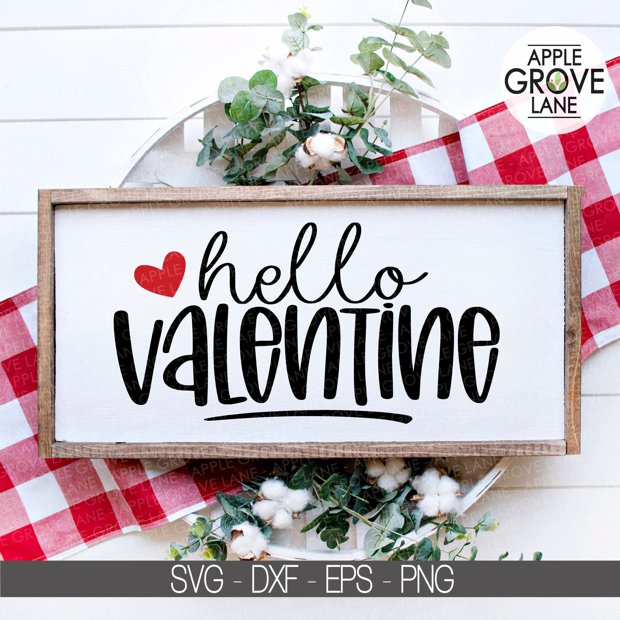 Hello Valentine Svg Valentine SVG Valentines Day Svg | Etsy