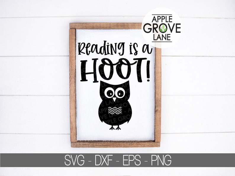 Reading is A Hoot Svg Reading Svg Classroom Svg Library | Etsy