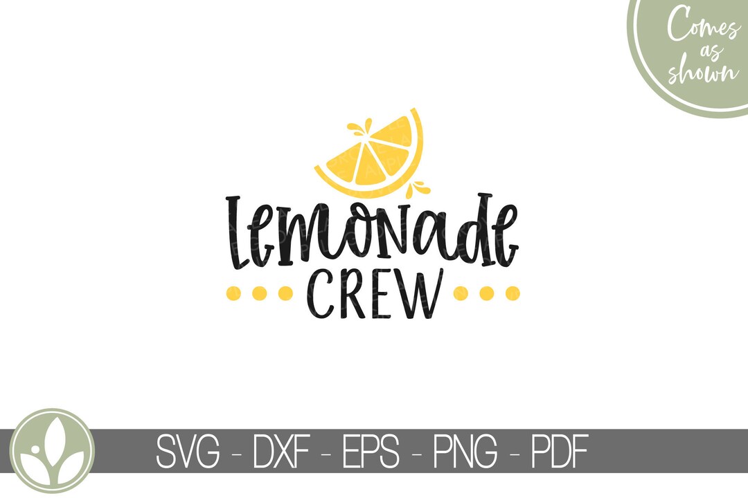 Lemonade Crew Svg - Lemonade Stand Svg - Lemonade Svg - Summer Svg ...