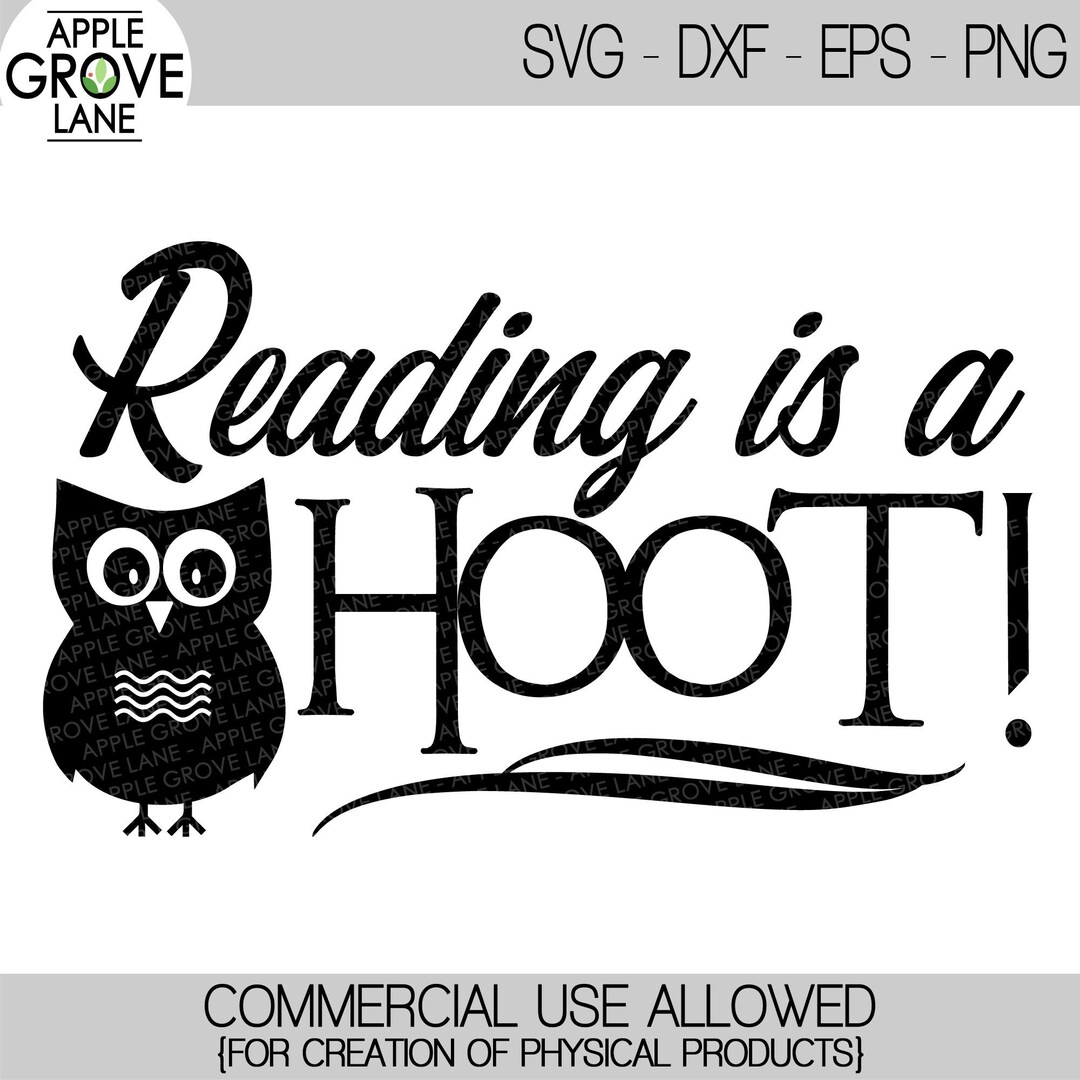 Reading is A Hoot Svg Reading Svg Classroom Svg Library - Etsy